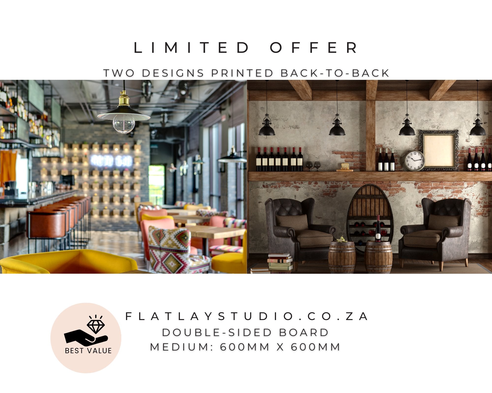 Double-sided Medium Board: Artisan 71 + Artisan 72 – FlatlayStudio