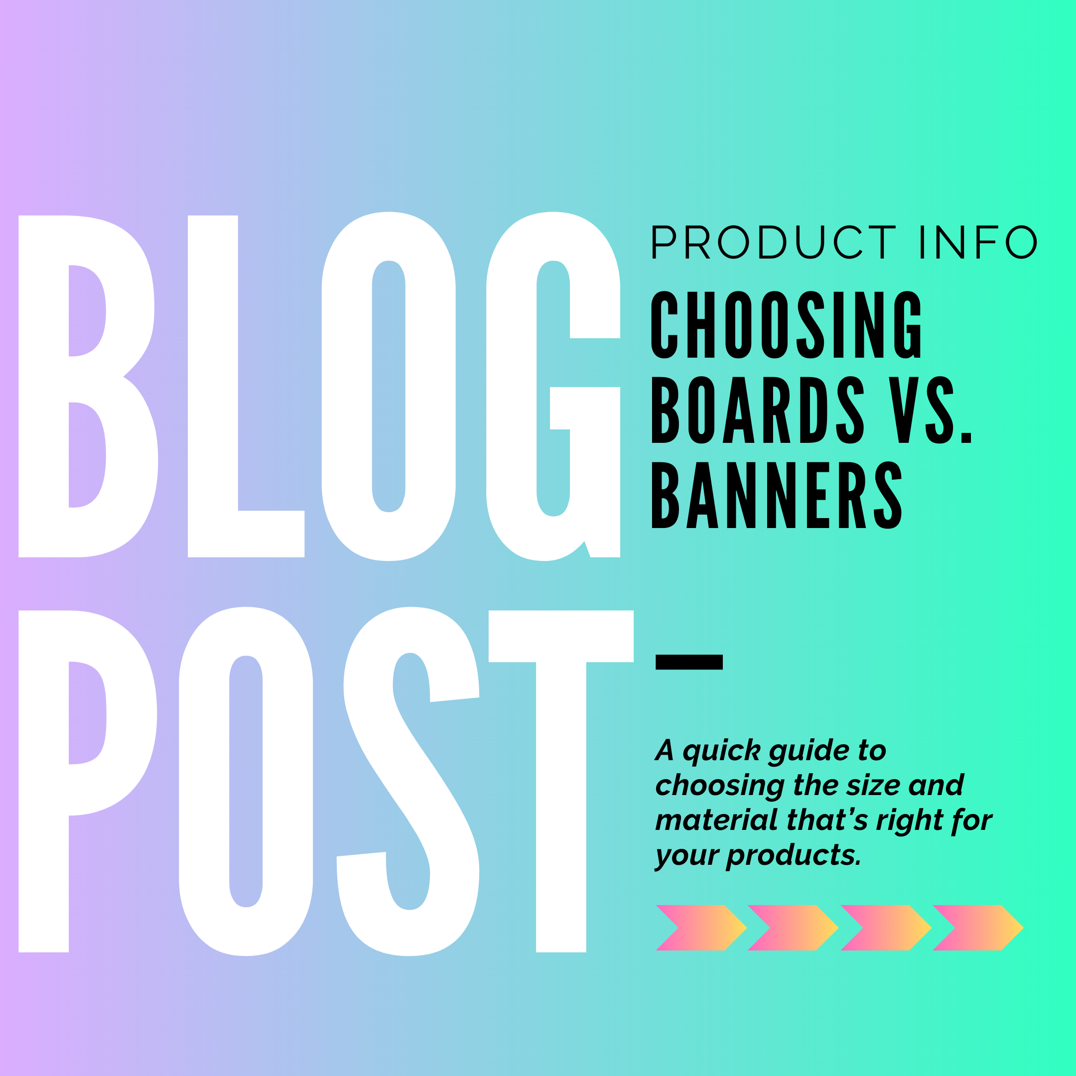 Boards vs Banners – FlatlayStudio