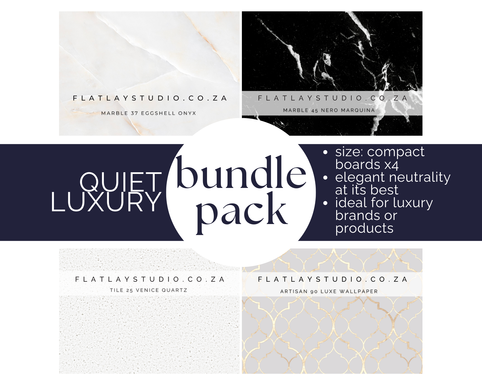 Quiet Luxury Bundle Pack - Compact Boards x4 – FlatlayStudio
