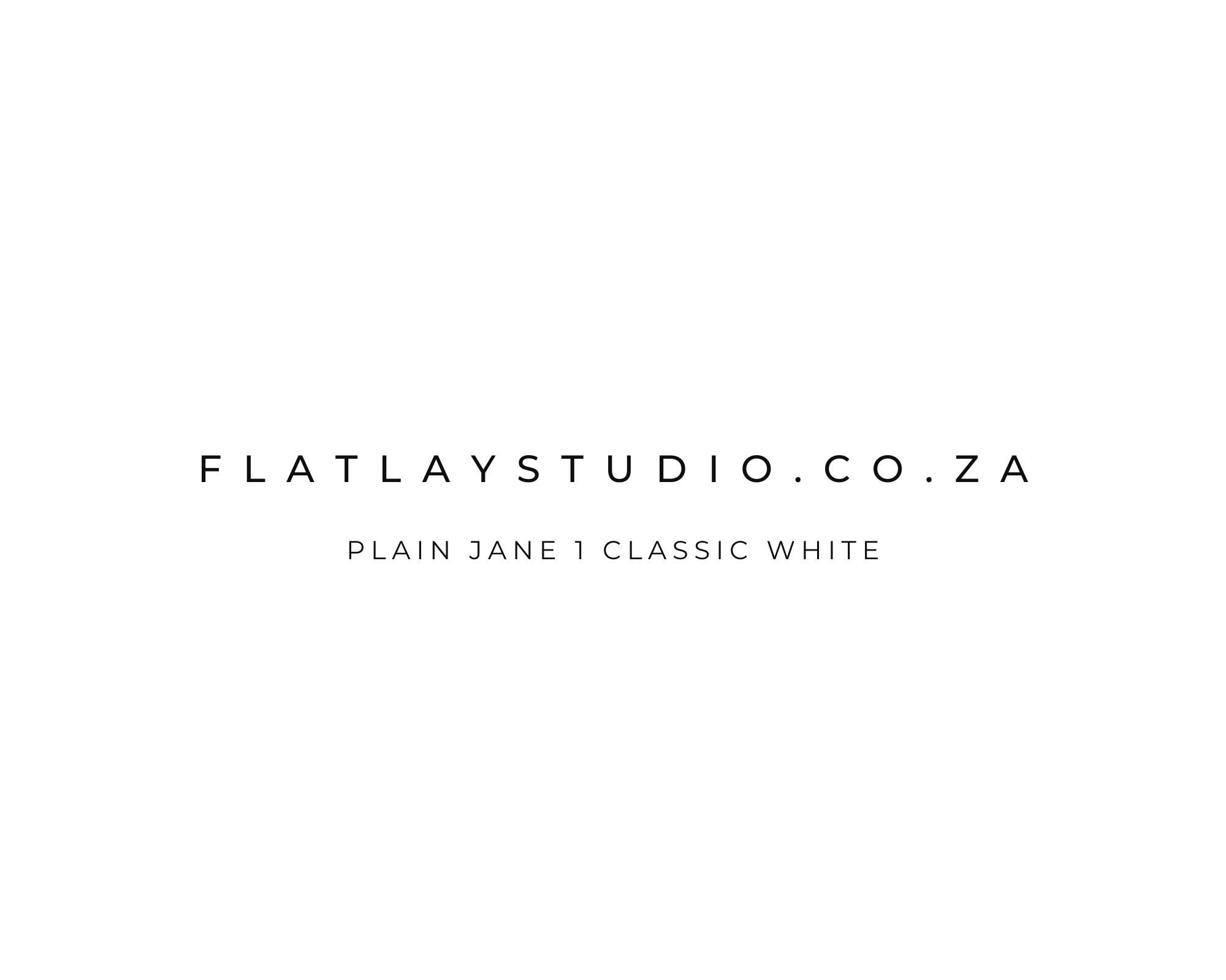 Plain Jane 12 Classic White - Shop Flat Lays | Flatlay Studio SA ...